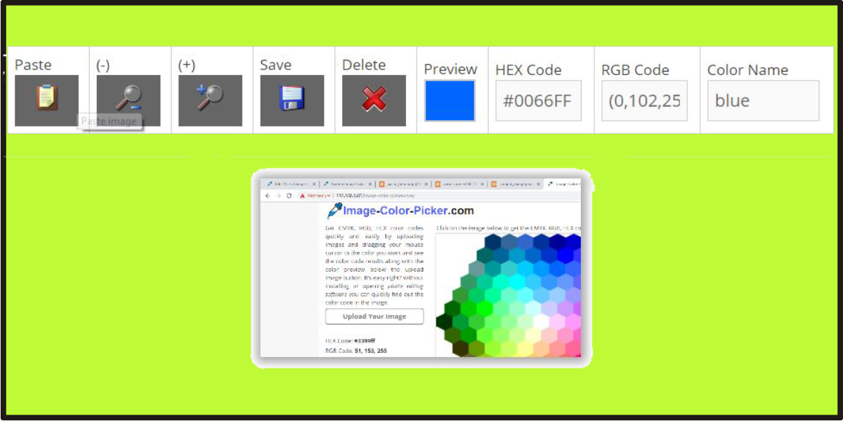 Qu mico Pasatiempo Precoz Get Color Code From Screen Protestante